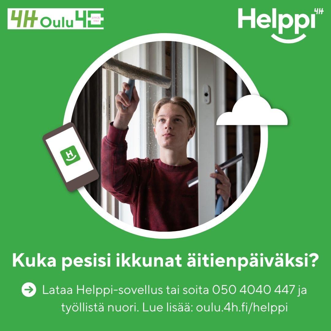 Kuka pesisi ikkunat äitienpäiväksi? - Oulun 4H-yhdistys